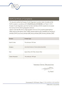 RoHS3 Certificate - ECO